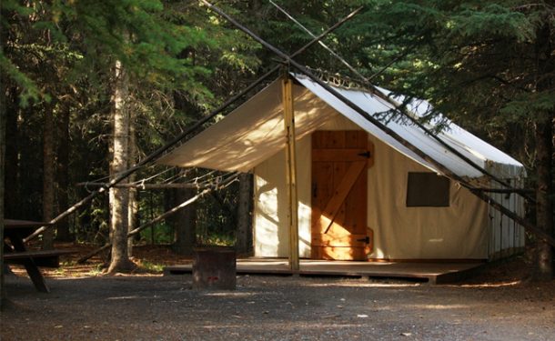 Rustic Glamping at Sundance Lodges in Kananaskis Country - Styled to ...