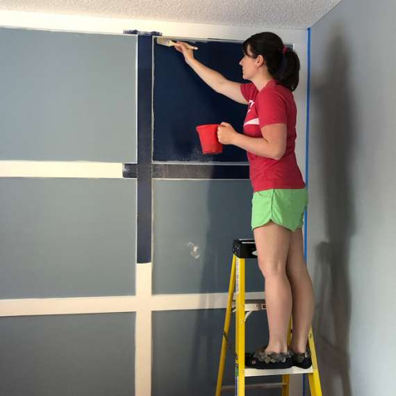 Master Bedroom DIY Millwork Feature Wall - Styled to Sparkle